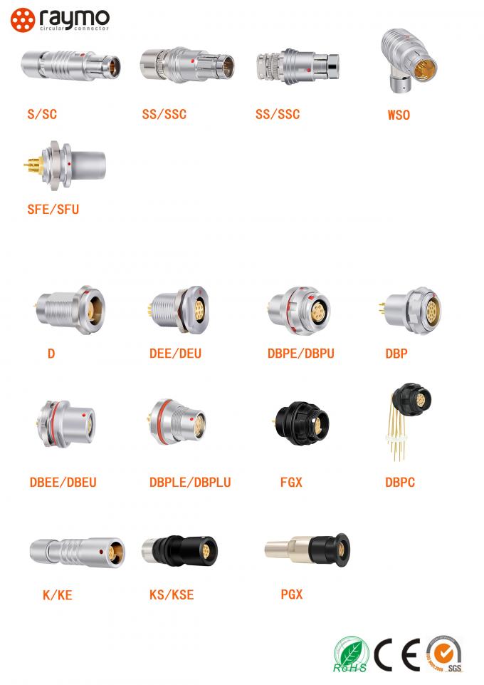 Small Circular Waterproof Connector , Watertight Electrical Connectors ...